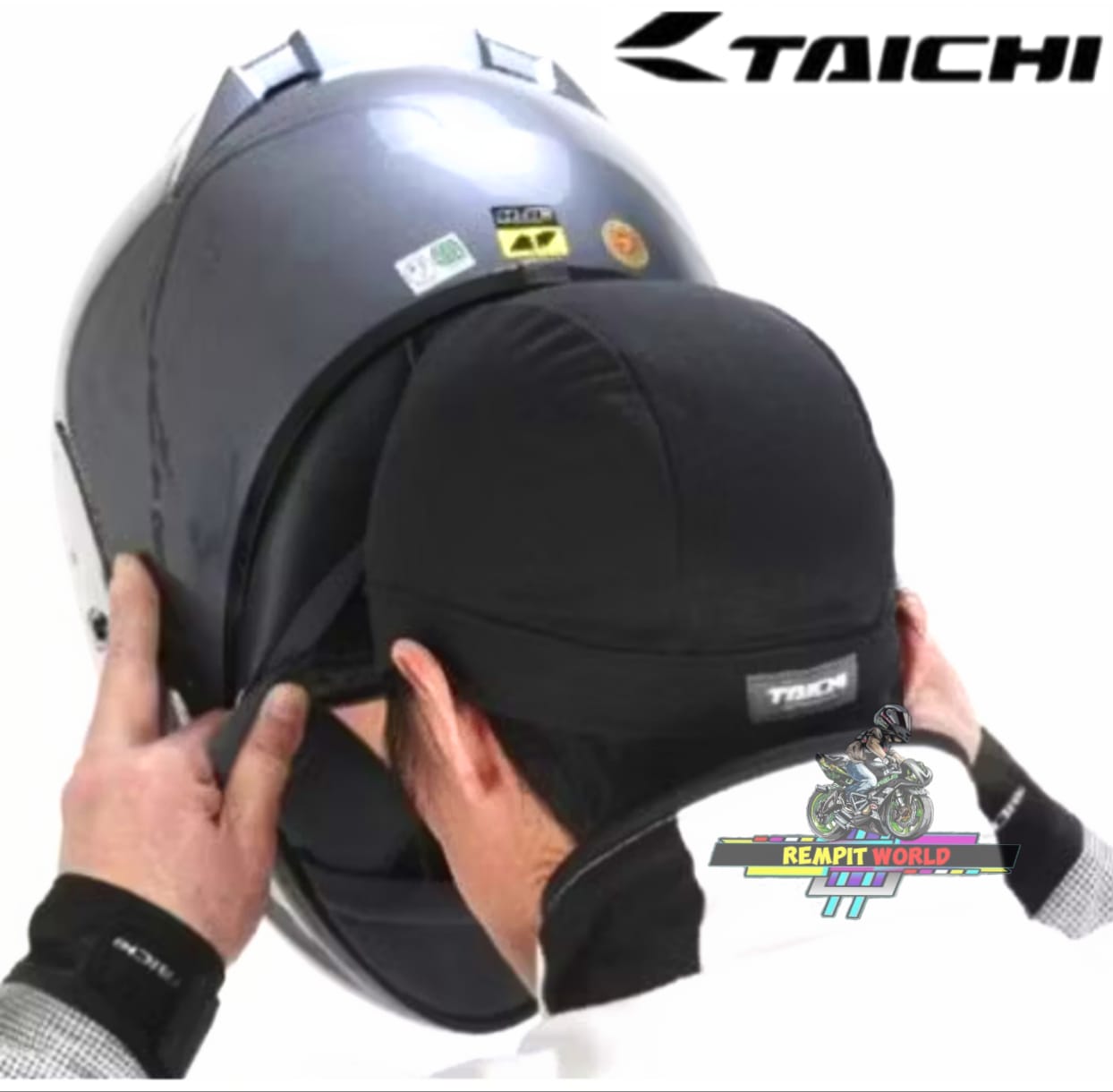 INNER CAP HEAD COVER HELMET RS TAICHI KAIN SARUNG KEPALA RIDING ...