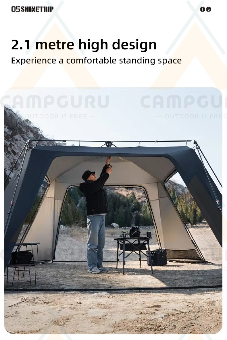 ShineTrip 05 Series Automatic Dome Shelter Large Canopy Flysheet A502 ...