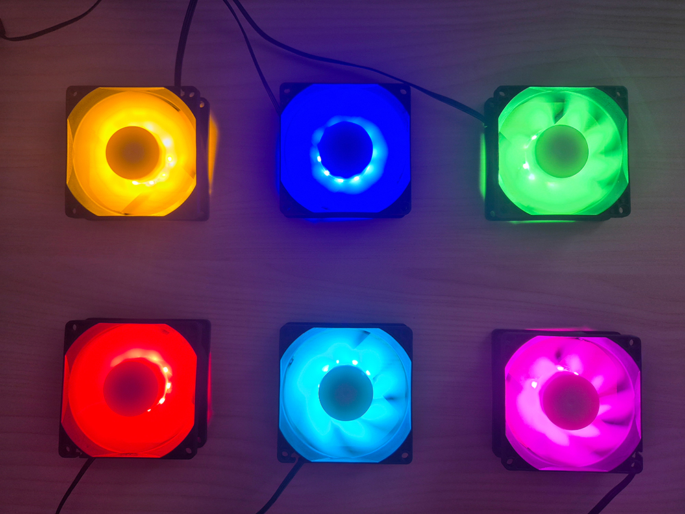 Super Cool New Design 8cm Mono RGB 10 LED PC Case Fan Silent Beautiful ...