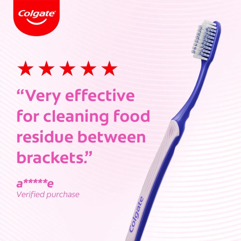 Colgate Orthodontic Braces Soft toothbrush 绑牙牙刷 berus gigi untuk ...