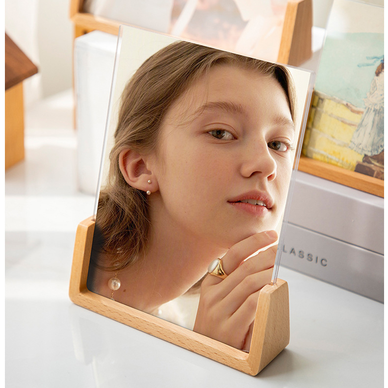 4R & 5R Wooden Photo Frame – U-shaped Photo Frame / 4R 和 5R 相框 实木摆台相框 ...