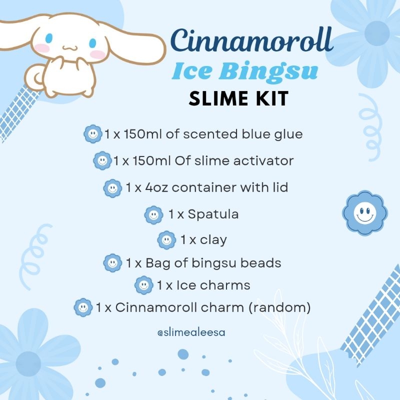 Cinnamoroll Ice BIngsu Slime Kit | Shopee Malaysia