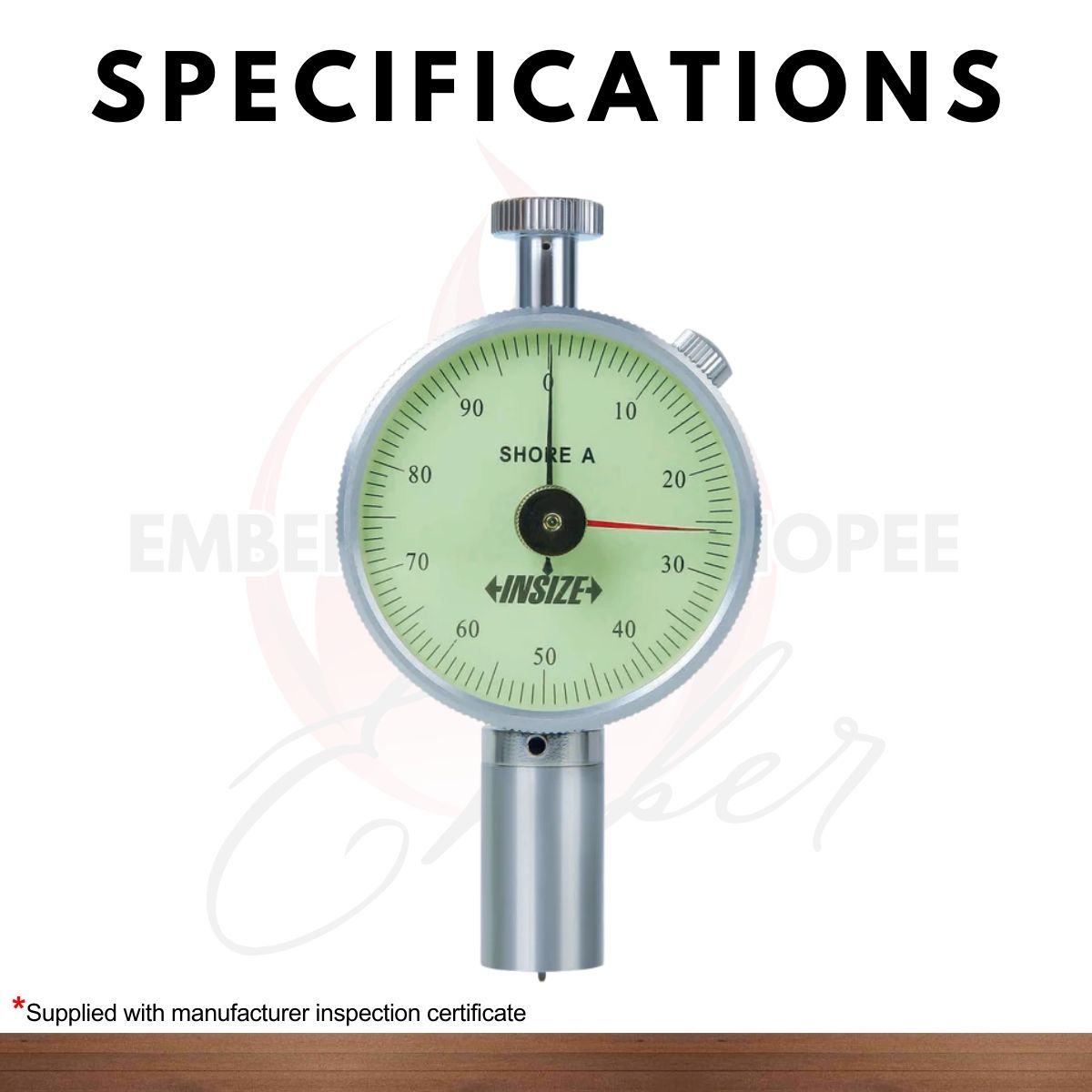 INSIZE SHORE A DUROMETER (WITH PEAK VALUE INDICATOR) INSIZE ISH-SAM ...