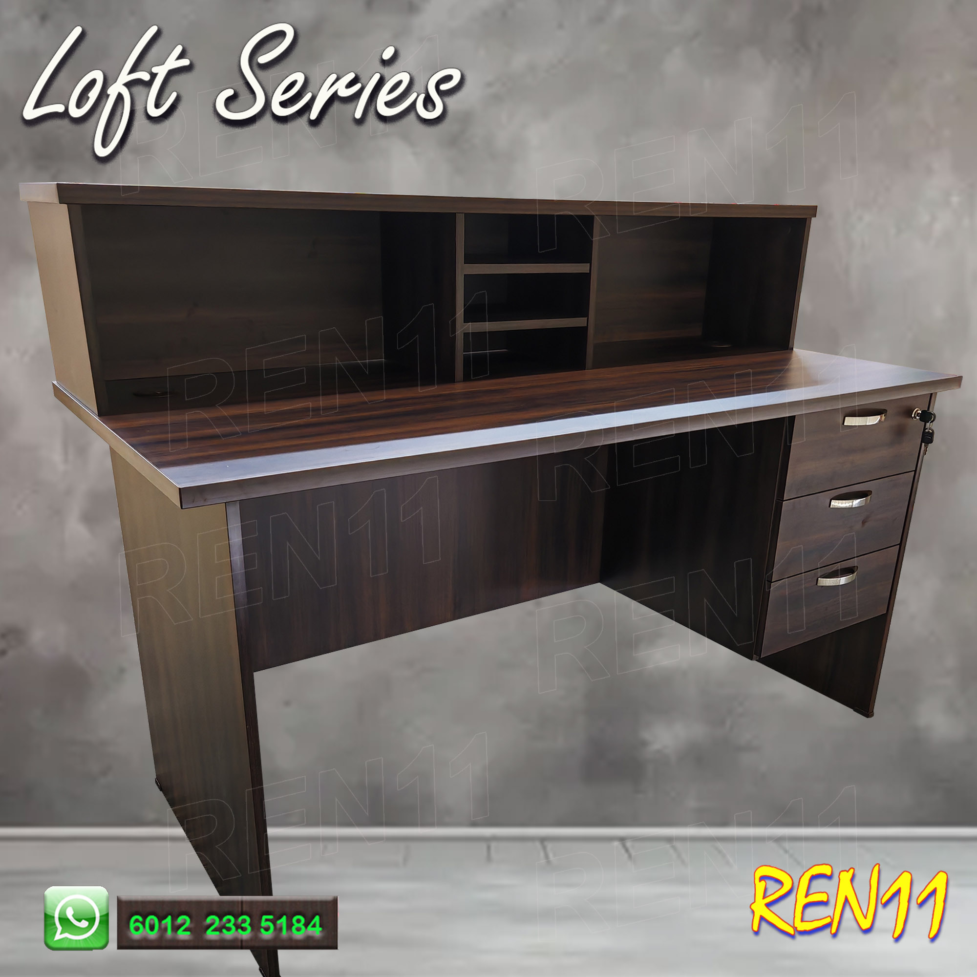 Cashier Reception Counter Table With Hanging Drawer,office Table ...