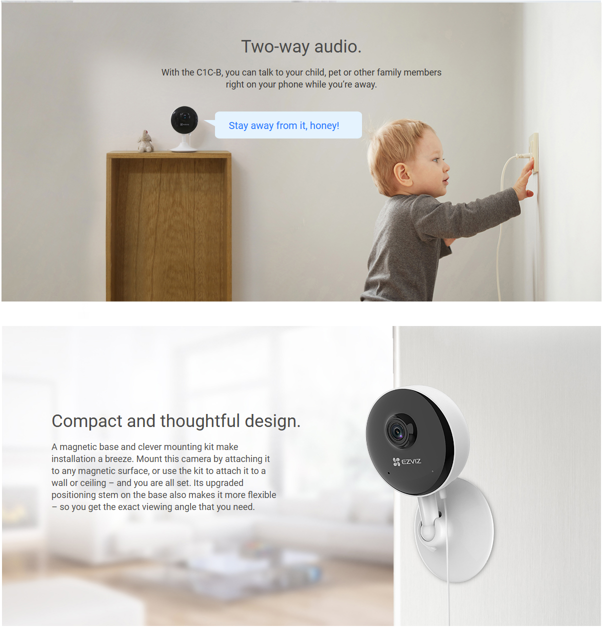 EZVIZ C1C 2MP 1080P Smart Home WiFi Security Camera CCTV | Shopee Malaysia