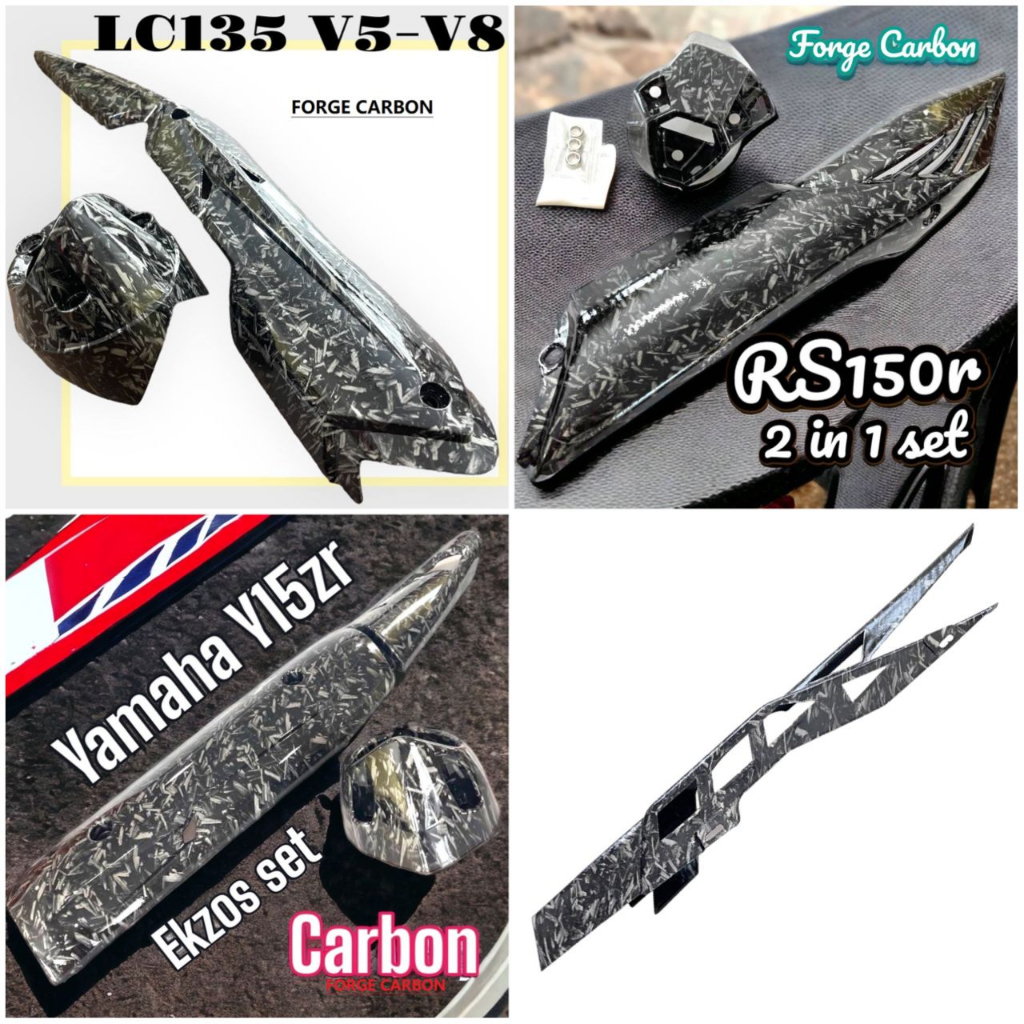 FORGE CARBON EXZOS COVER CARBON Y15ZR V1 V2 RSX RS150 V1 V2 LC135 V5 V6 ...