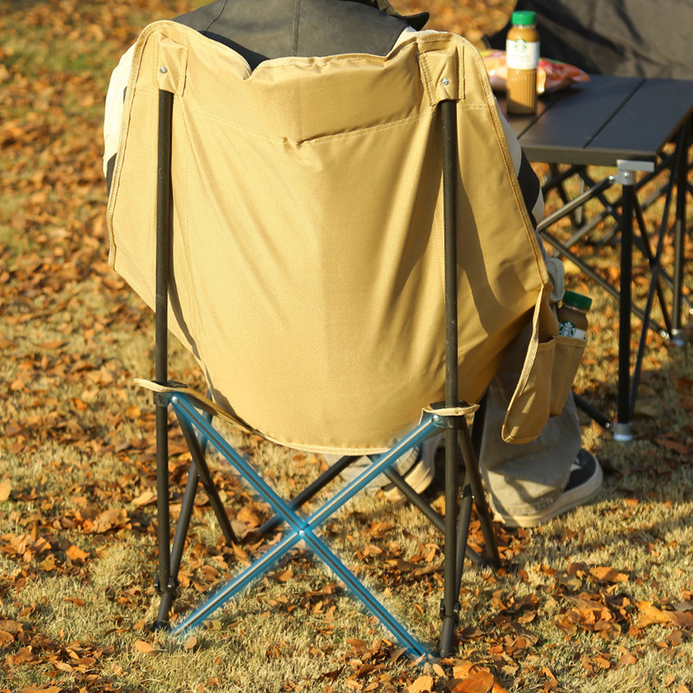 Portable high back outdoor moon chair Foldable camping chair Camping ...