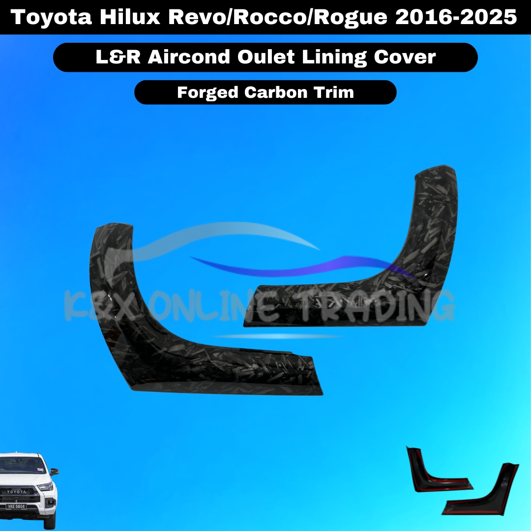 Toyota Hilux Revo/Rocco/Rogue 2016-2025 Carbon Trim L&R Aircond Oulet ...