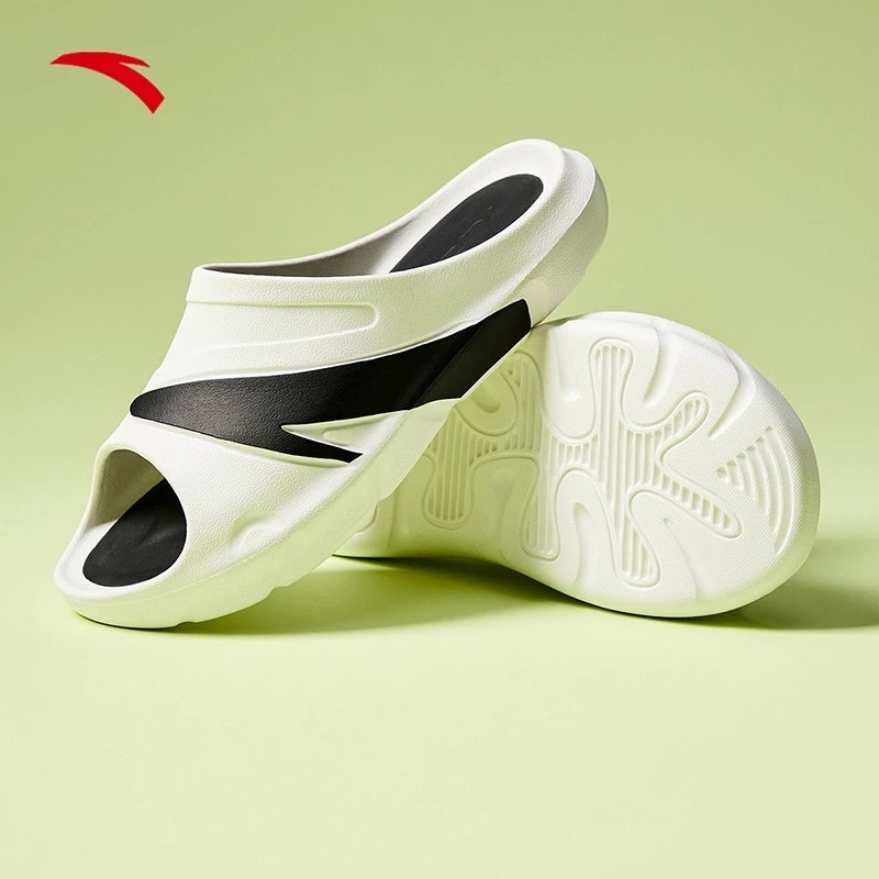 ANTA Women C37 Sandal Beach Slippers 1225A8523R-1 -Ivory White/Basic ...