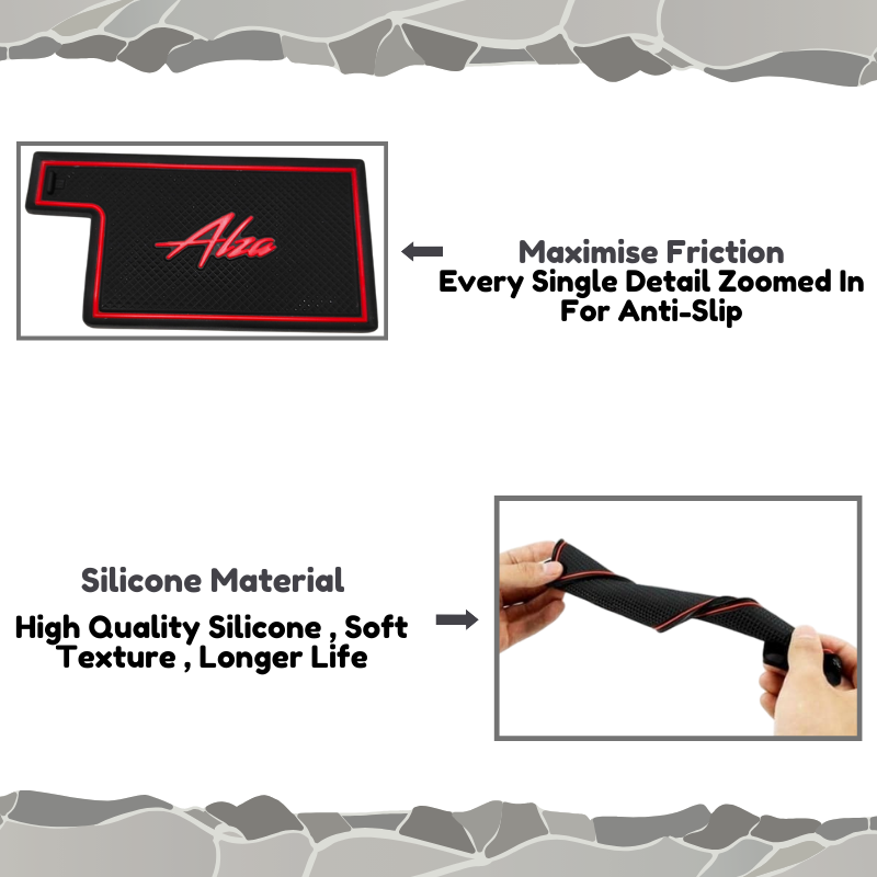 Perodua Car Interior Slot Mat Storage Tank Mat Axia Ativa Alza Bezza ...
