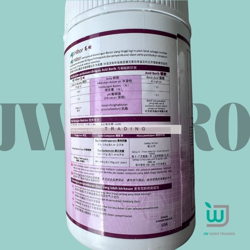 1KG Ag-tech Ag Hibor | Sodium Borate Yang Larut Air | 高硼 | Shopee Malaysia