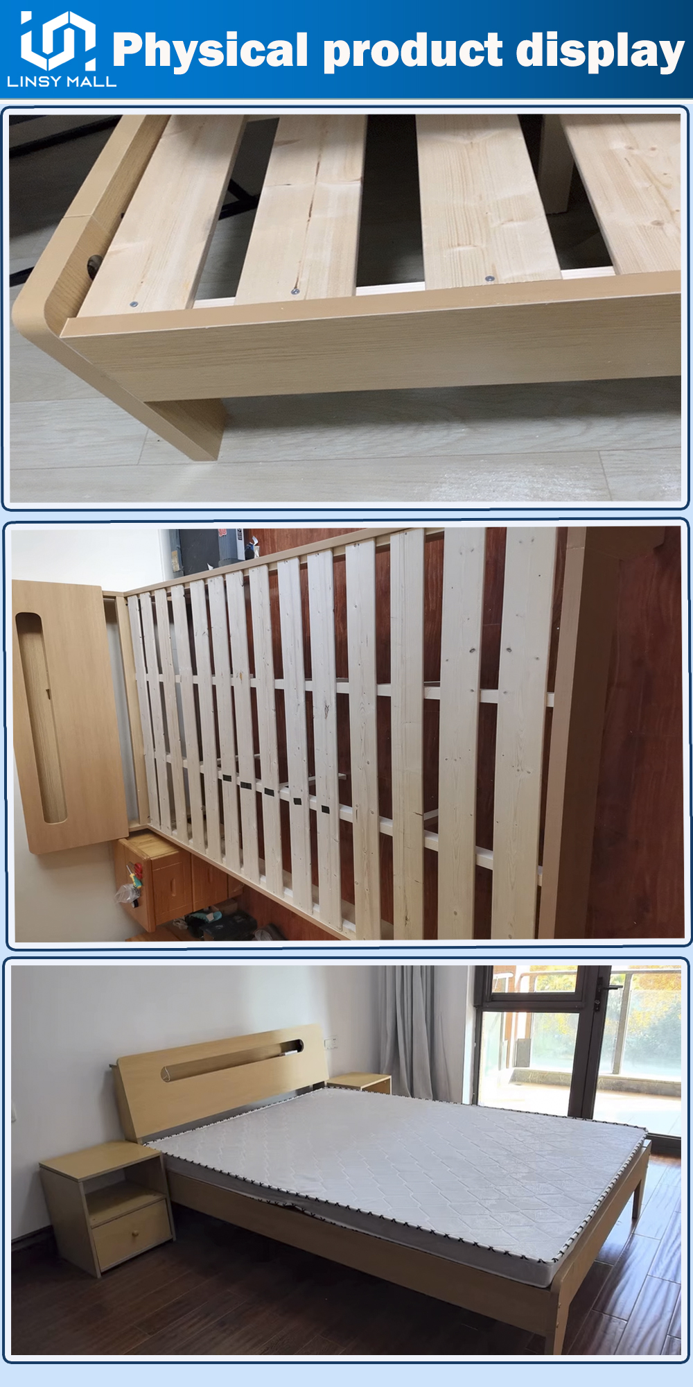 【𝟐-𝟑 𝐝𝐚𝐲𝐬 𝐝𝐞𝐥𝐢𝐯𝐞𝐫𝐲】Solid Wood Bed Frame Wooden Bed Super Single/Queen ...