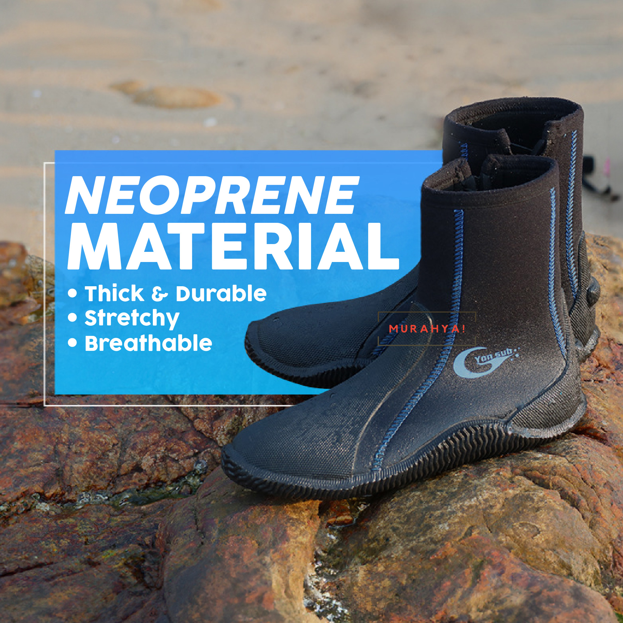 Scuba Diving Boots KEEP DIVING 5MM NeopreneWater Shoes Vulcanization ...
