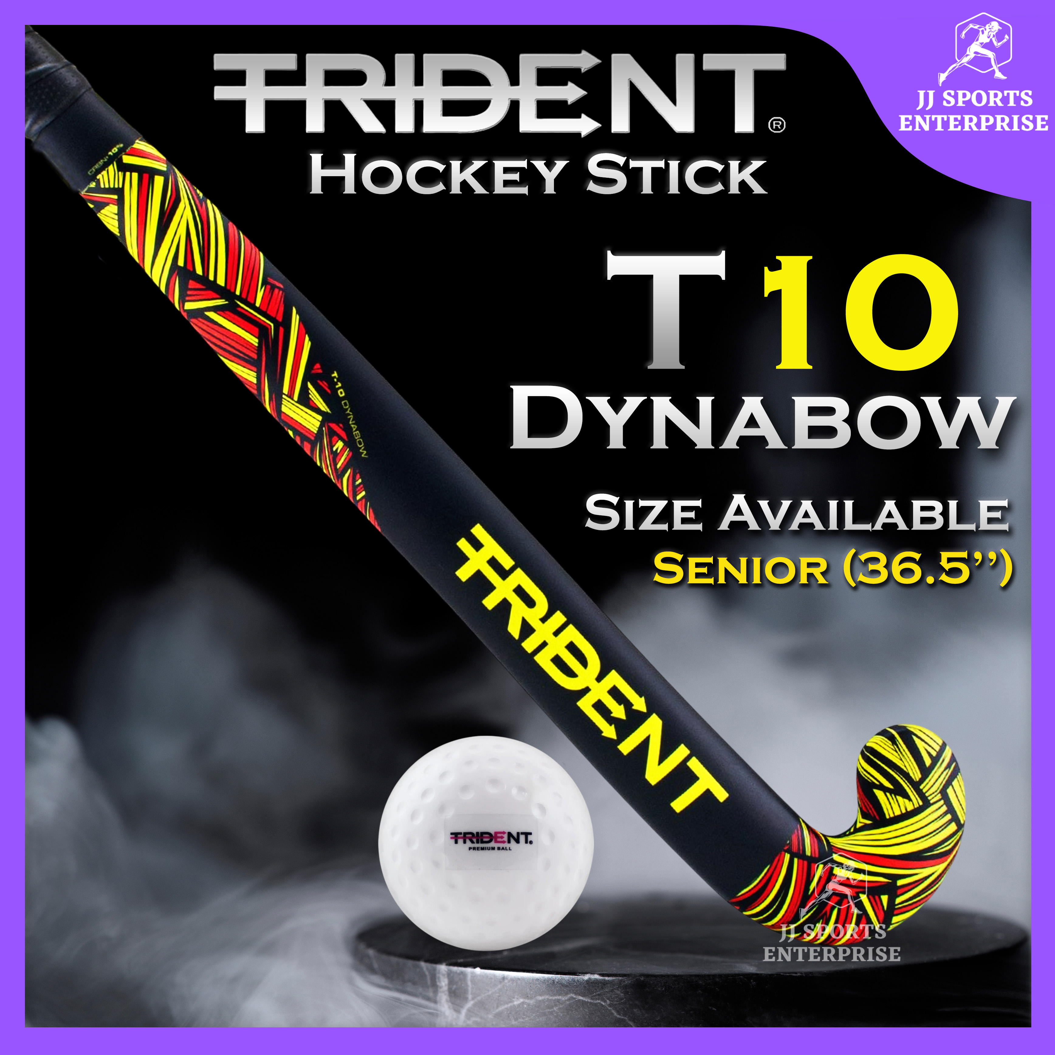 Trident 10 Composite Hockey Stick Dynabow Kayu Hoki Trident Dimple ...