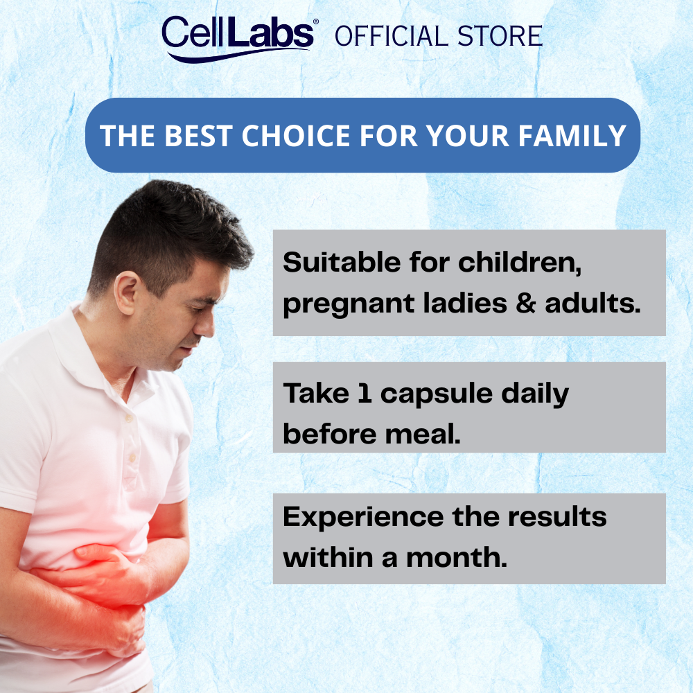 CellLabs EzyFlora PROBIOTIC Supplement High Strength Digestive Gut ...