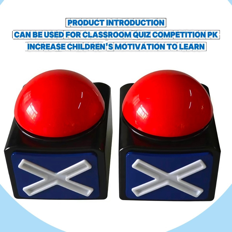 [READY STOCK] Game Answer Buzzer Alarm Button With Sound Light Trivia ...