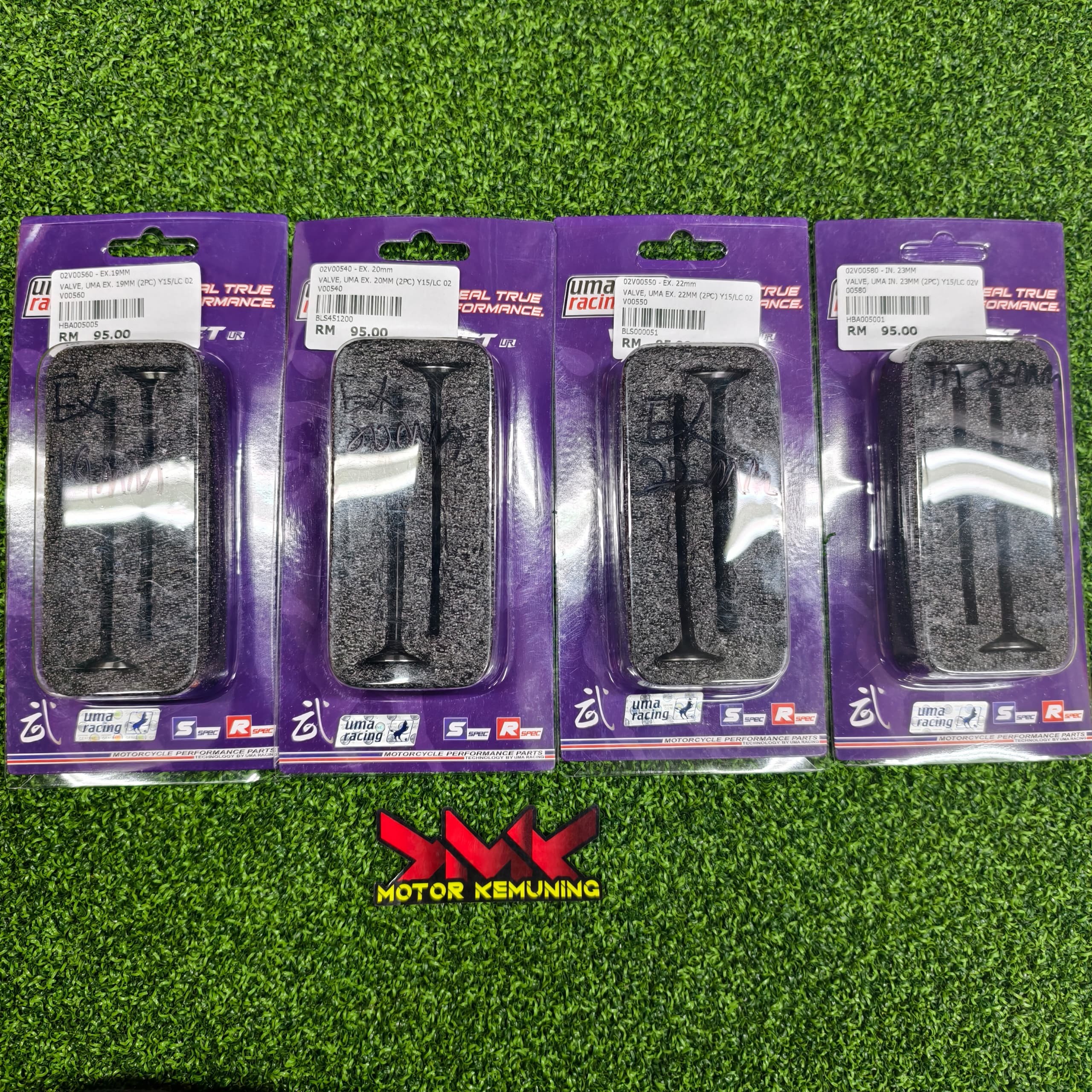 VALVE UMA RACING Y15 LC 19MM 20MM 22MM 23MM 25MM (2PC) 135LC LC135 ...