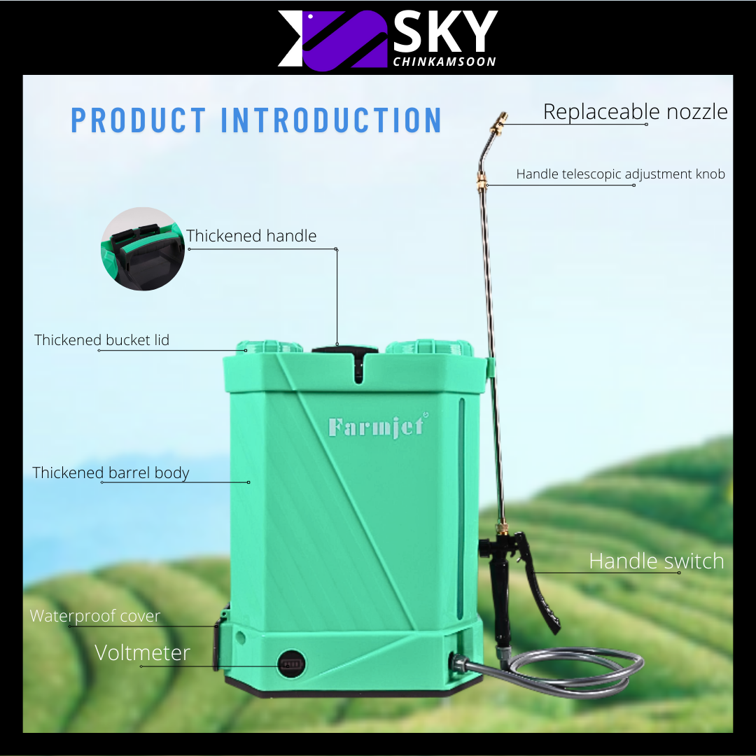 20L Electric Knapsack Sprayer Pump / Pam Racun Bateri Pump Ogawa Taneka ...