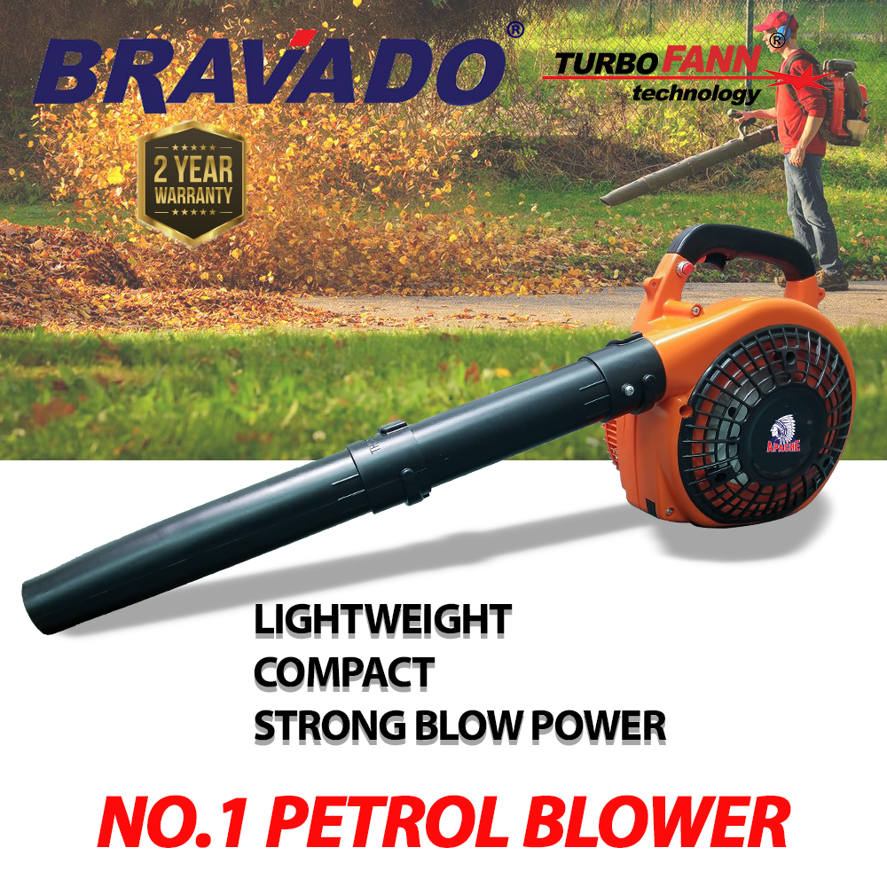 APACHE/BRAVADO Portable One Hand Engine Leaf Blower Petrol Hand Air ...