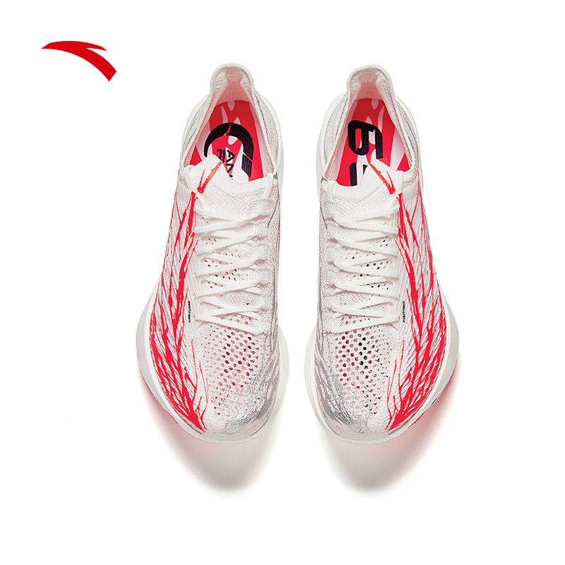 ANTA Men C202 G9 Carbon Plate Running Shoes 1125B5573-2 -White/Red ...