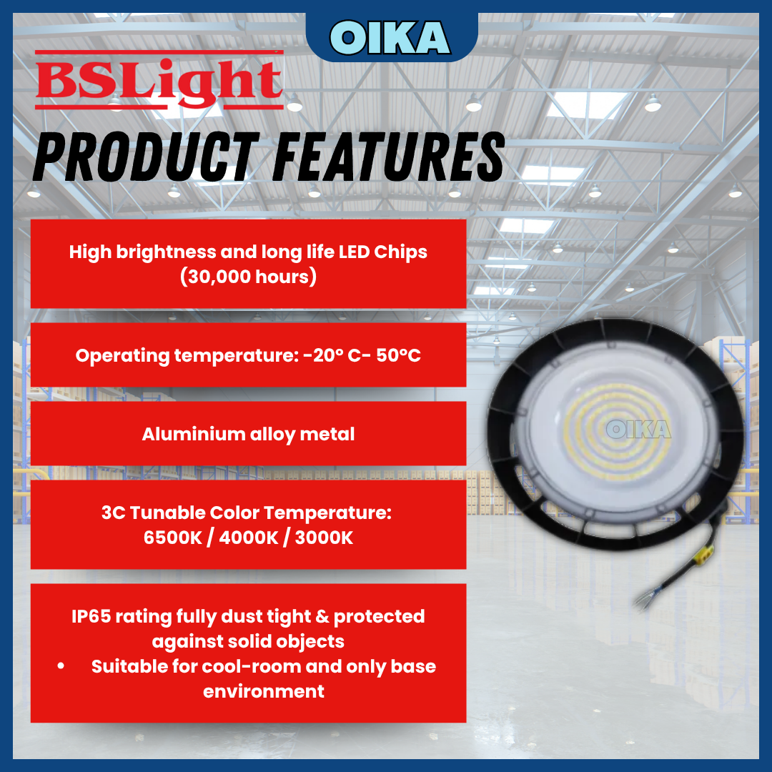 [SIRIM APPROVED] BSLIGHT LED High Bay Light 100W / 200W / 300W | IP65 ...