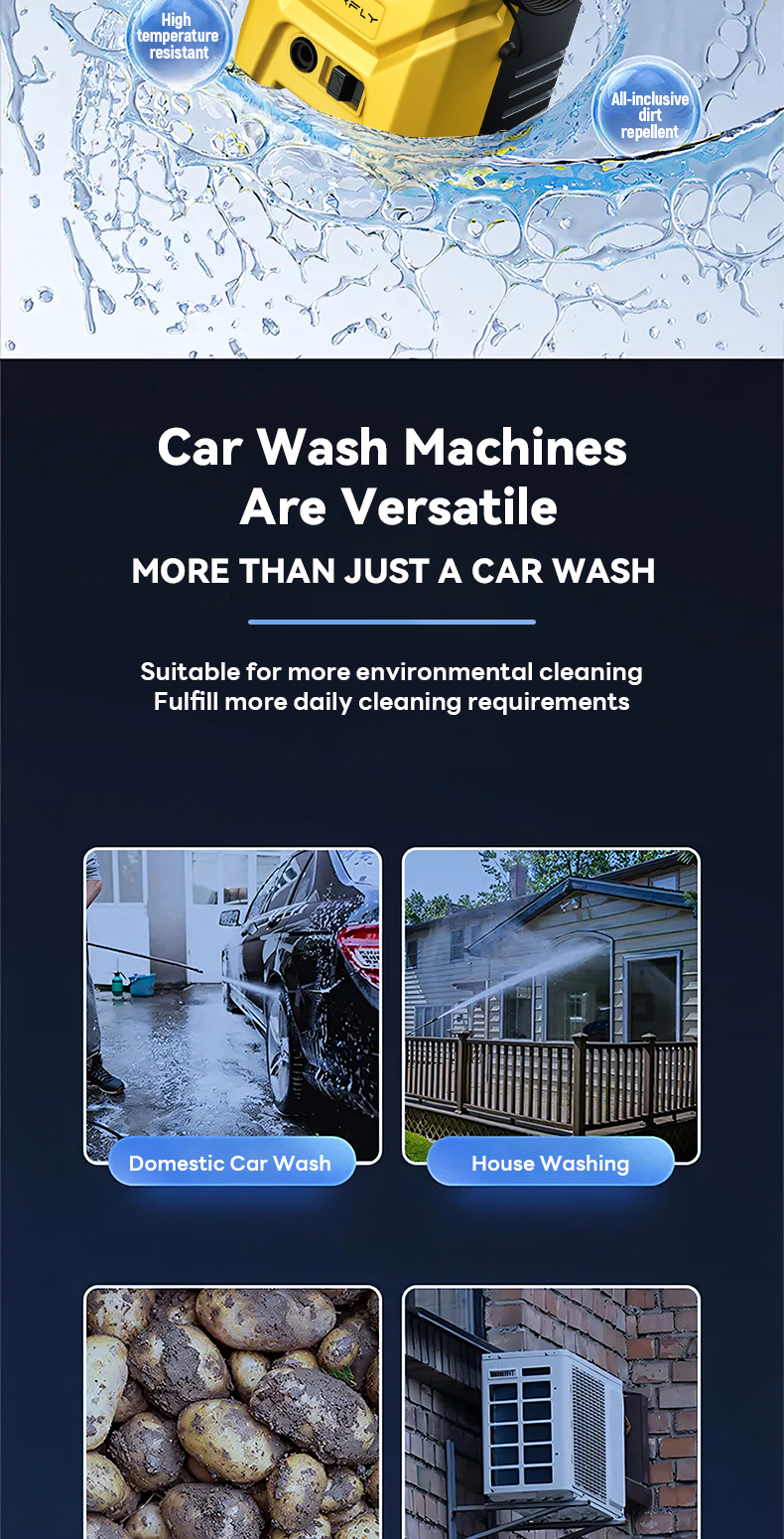 SOARFLY 4800W water jet High Pressure washer Electric Car Wash pump ...