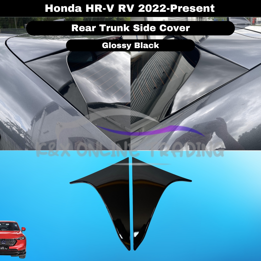 Honda HRV HR-V RV 2022-2025+ Forged Carbon Trim/Glossy Black Rear Trunk ...