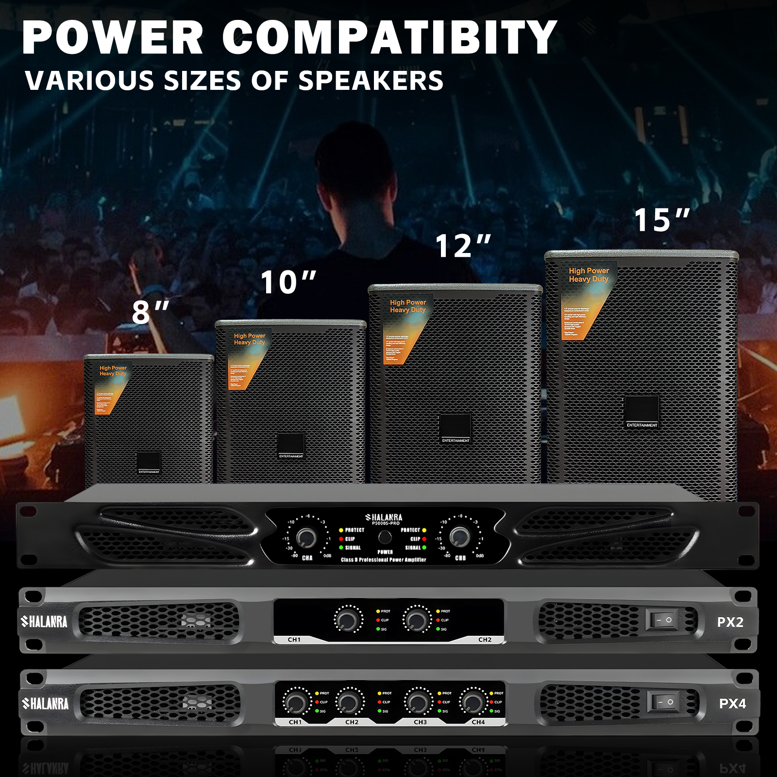 PX6/PX8/P5000S Power Amplifier Intelligent Protection Plug and Play ...