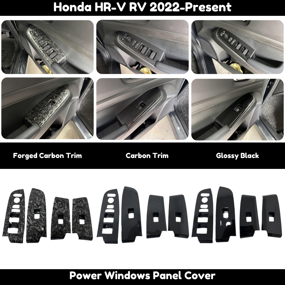 Honda HRV HR-V RV 2022-2025+ Forged Carbon Trim&Glossy Black Power ...