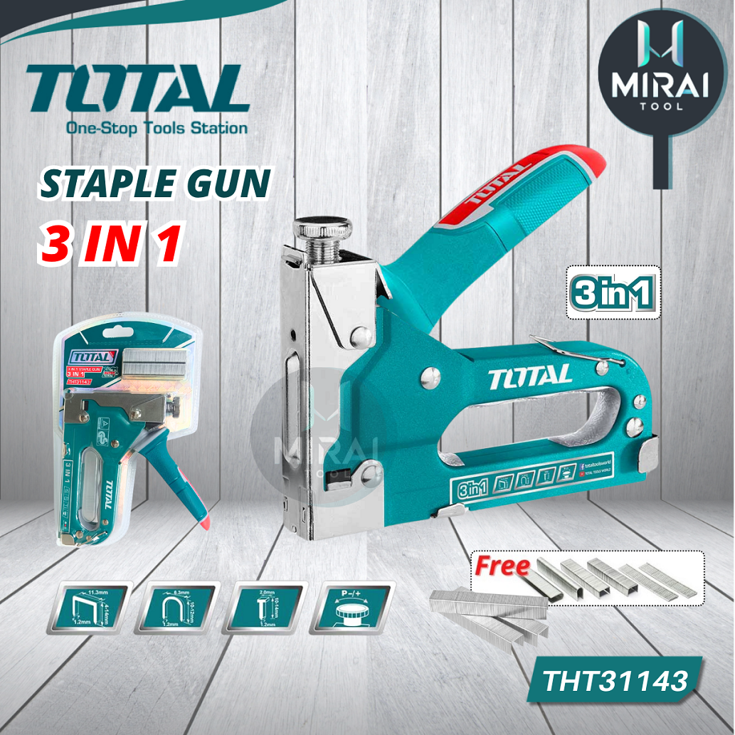 TOTAL THT31143 3 in 1 Staple Gun | Shopee Malaysia