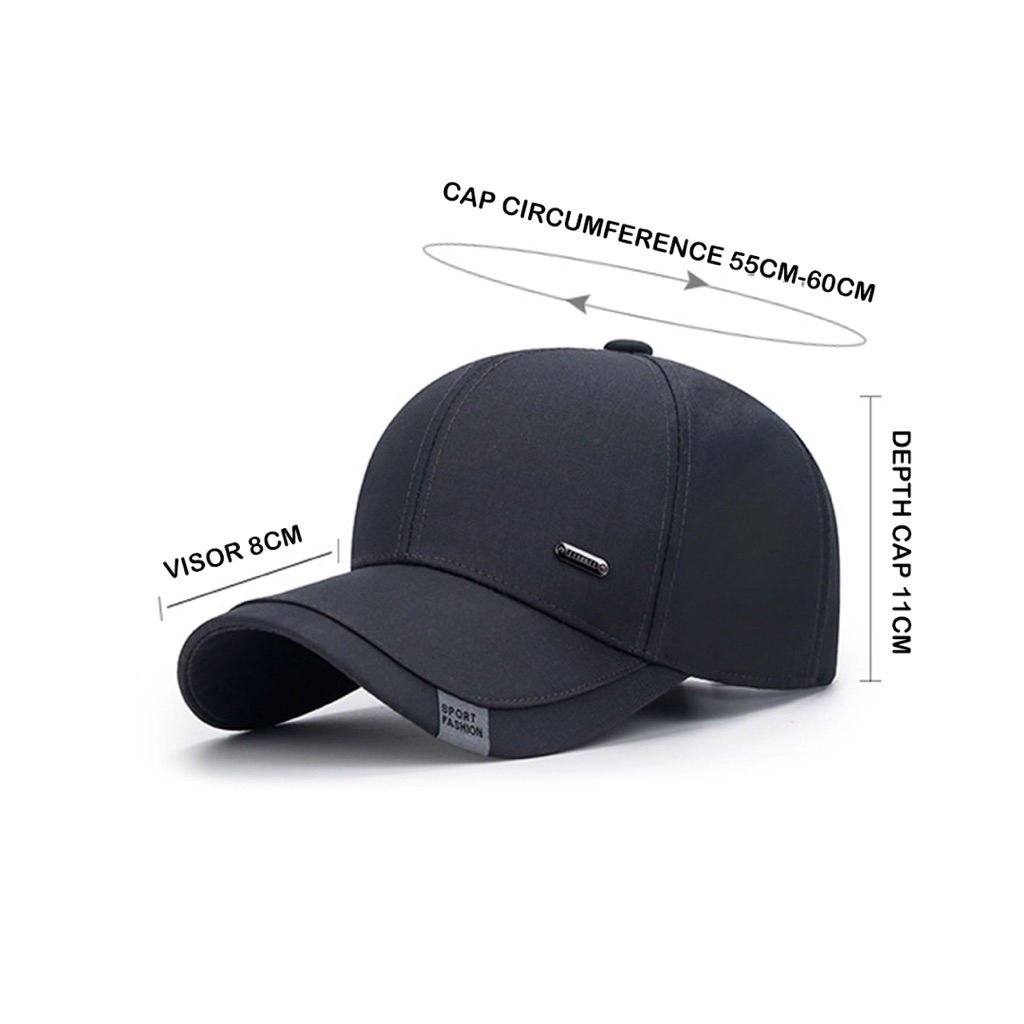 Topi Lelaki Topi Sukan Topi Travel Men's Cotton Baseball Style Outdoor ...