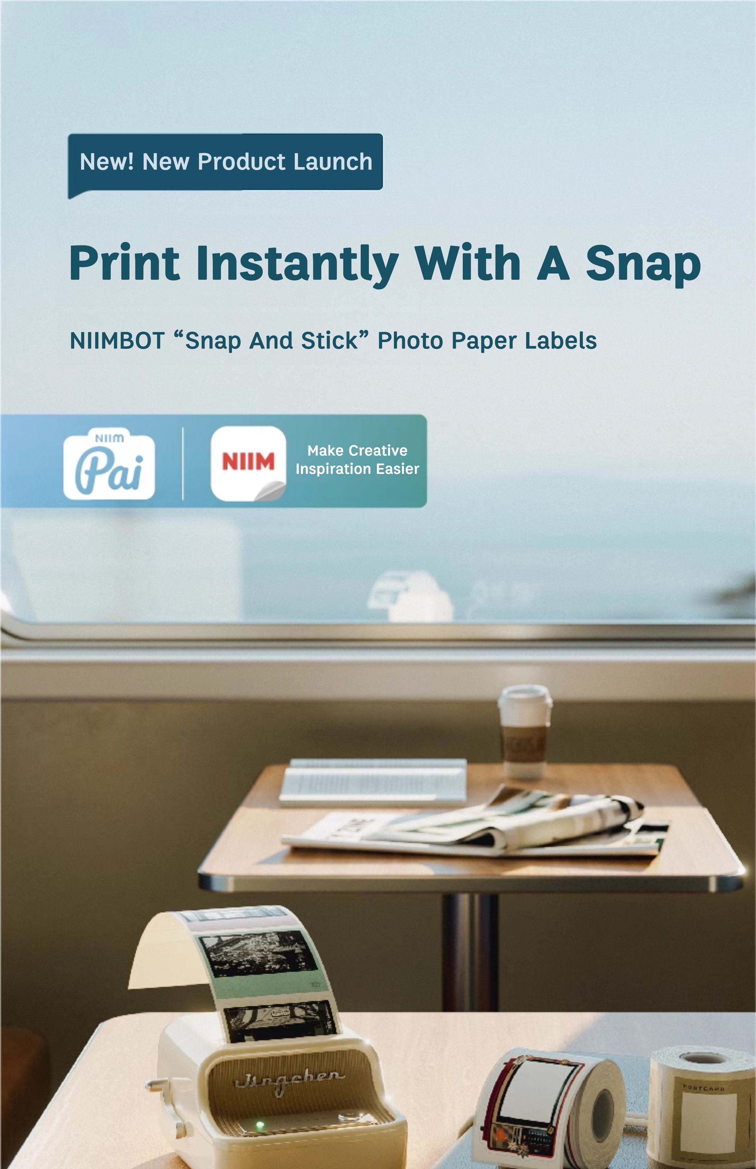 NIIMBOT B21PRO 300dpi Dual Color & Photo Label Printer - Wireless for Home/Office/Business ...