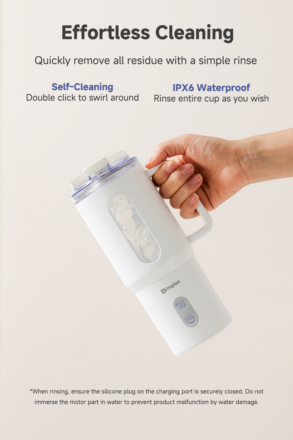 【New Launch】Simplus Portable Blender Wireless Juicer Cup To-Go Travel ...