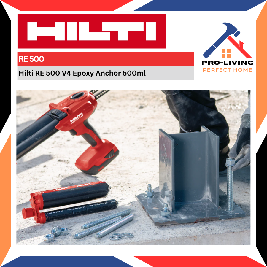 【SHELF LIFE GUARANTEE】HILTI RE500 V4 Epoxy Anchor 500ml Injection ...