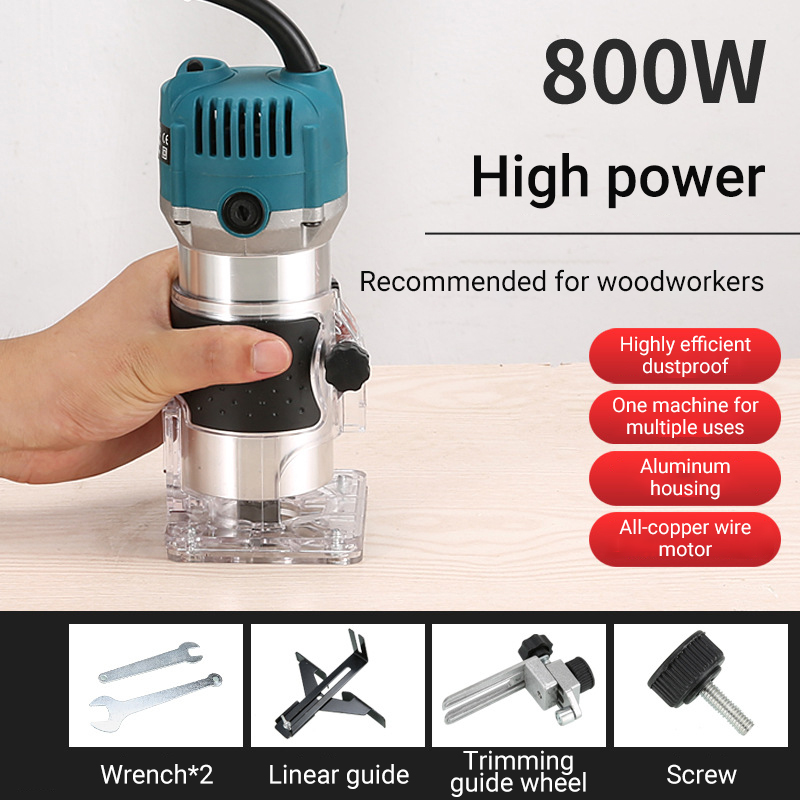 DIY MAX 800W Electric Hand Wood Trimmer Machine Trimmer Wood Cutter ...