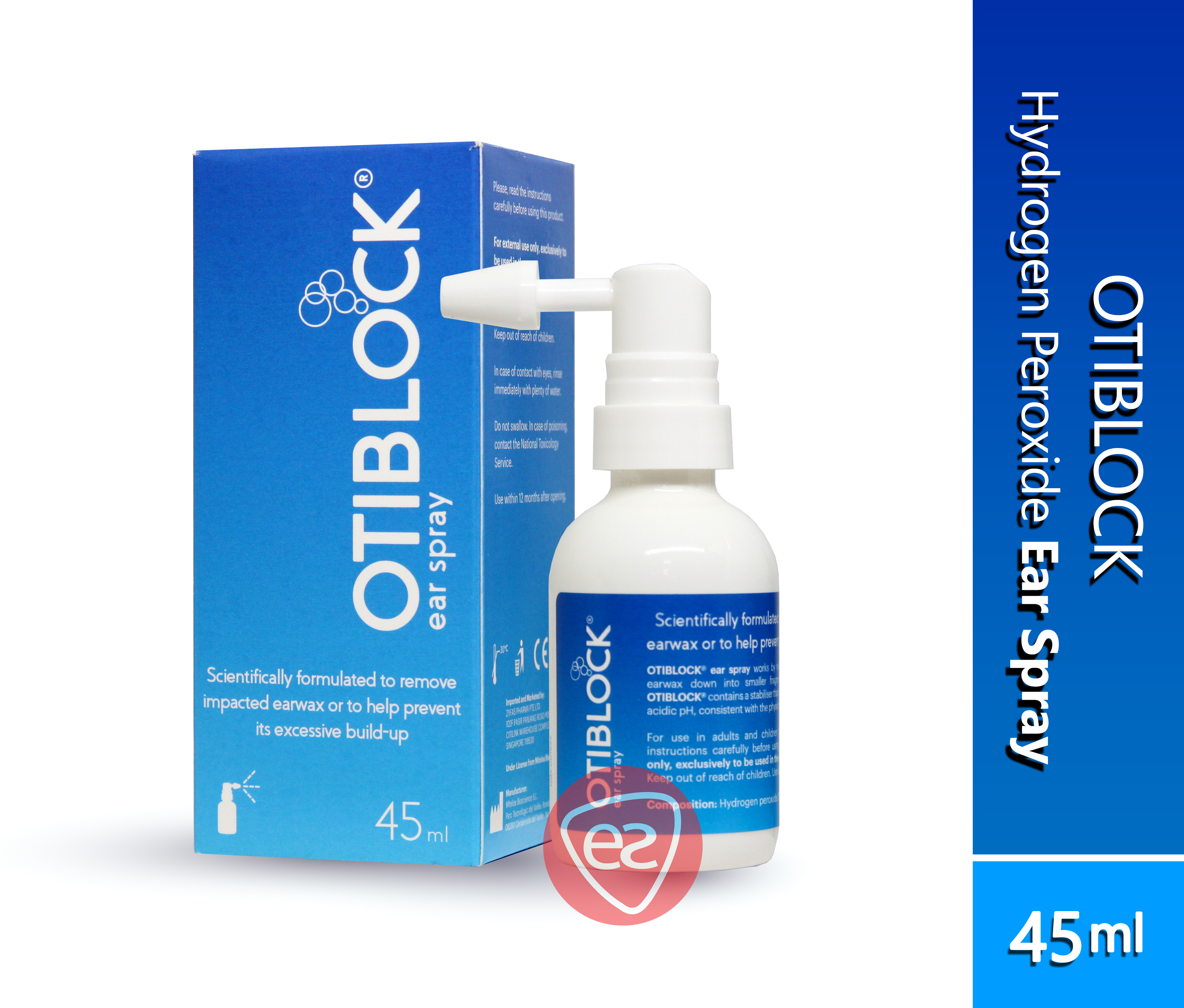 Otiblock Hydrogen Peroxide Ear Spray 45ml (Mitelos) | Shopee Malaysia