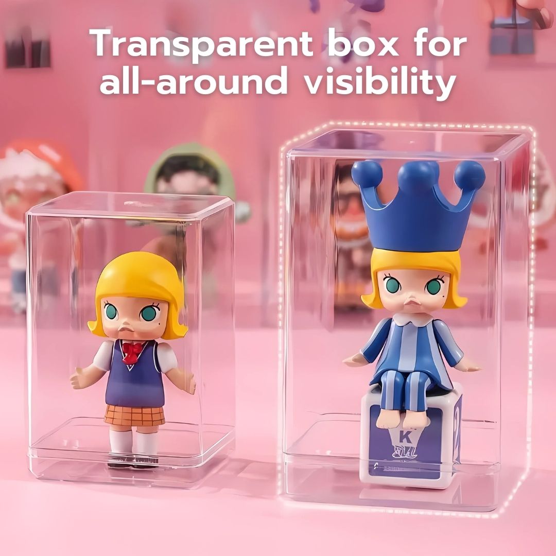 Transparent acrylic blind box storage box single doll display cabinet ...