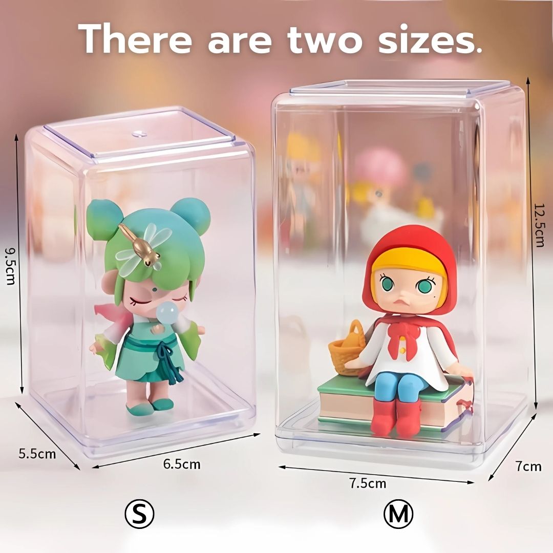 Transparent acrylic blind box storage box single doll display cabinet ...