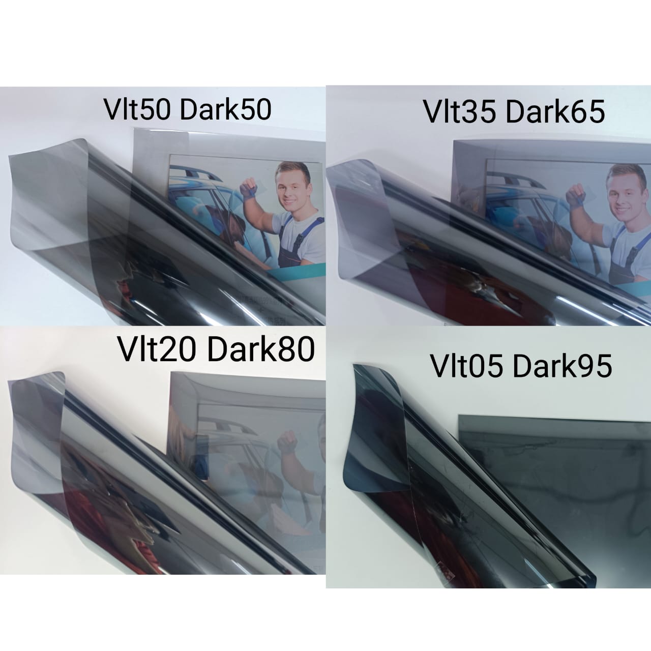 Perodua (Kelisa) 4 Door Tinted 2PLY UV 99% Hitam(Gelap 30% 50% 65% 80% ...