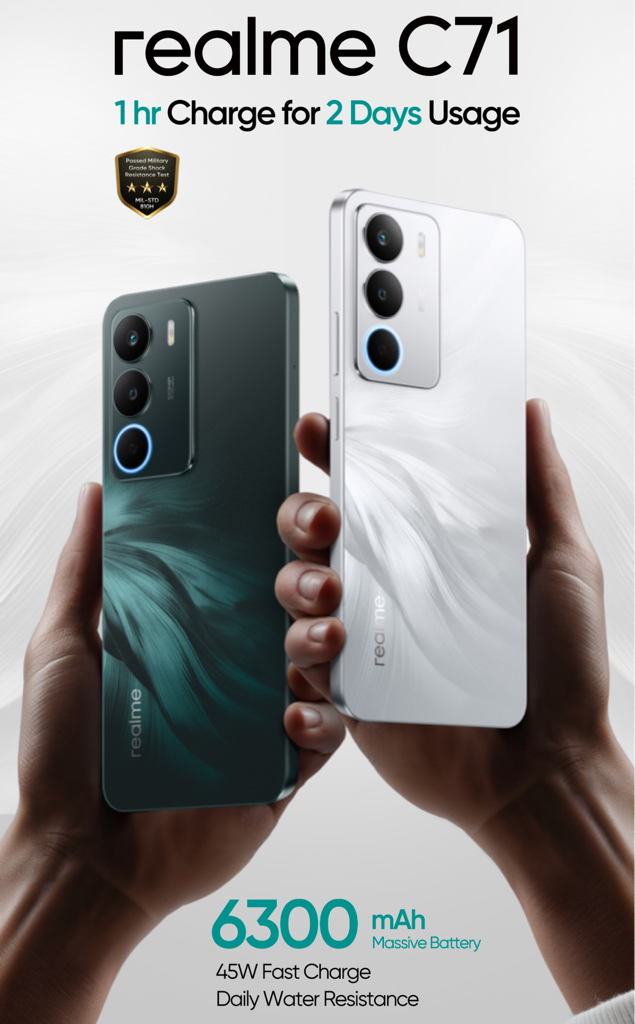 REALME C71 (6+12GB RAM+128GB) 6300mAh 45W | 120Hz DISPLAY | ORIGINAL ...