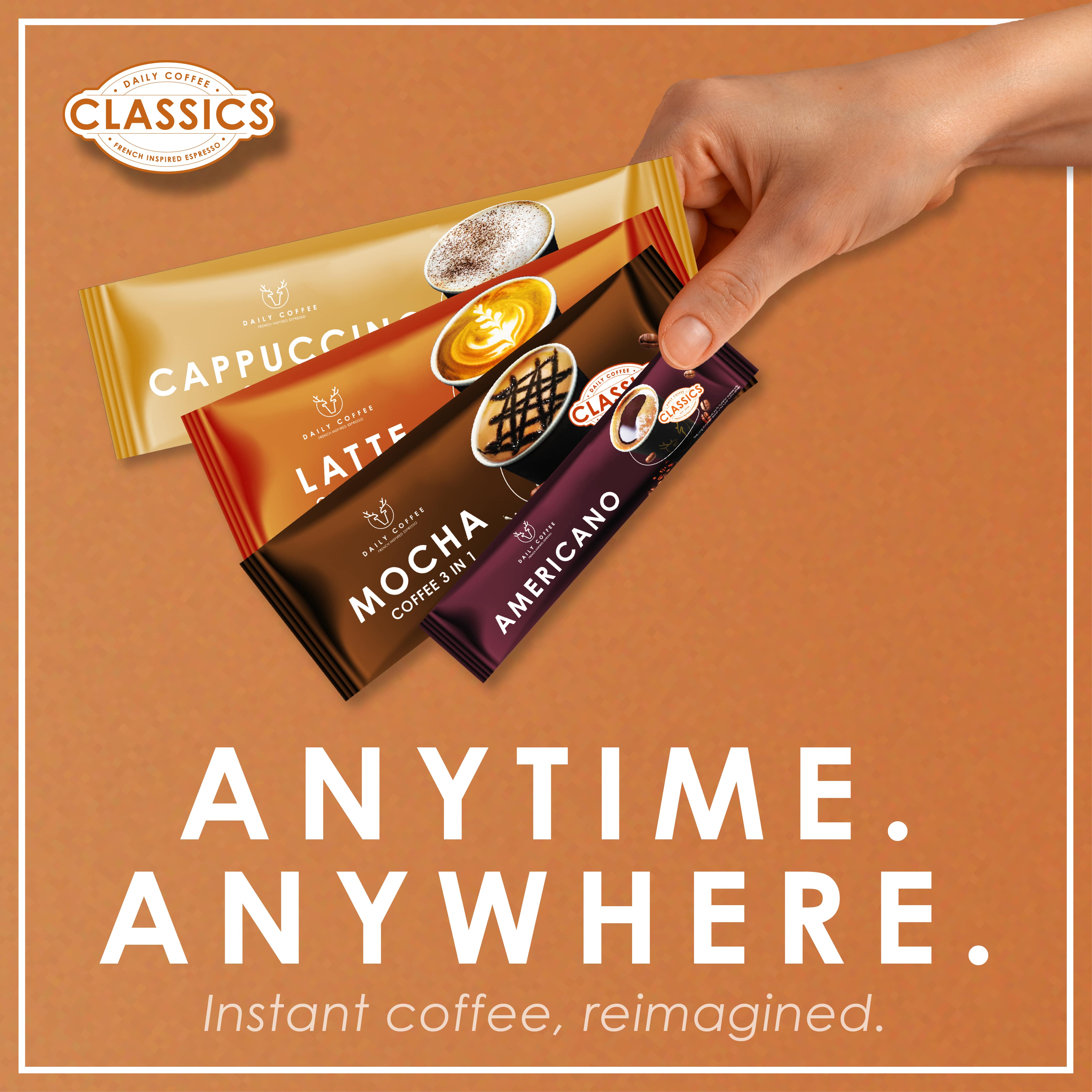 Daily Coffee 3-in-1 Classics Latte 10 Sachets x 25g Premium Instant ...