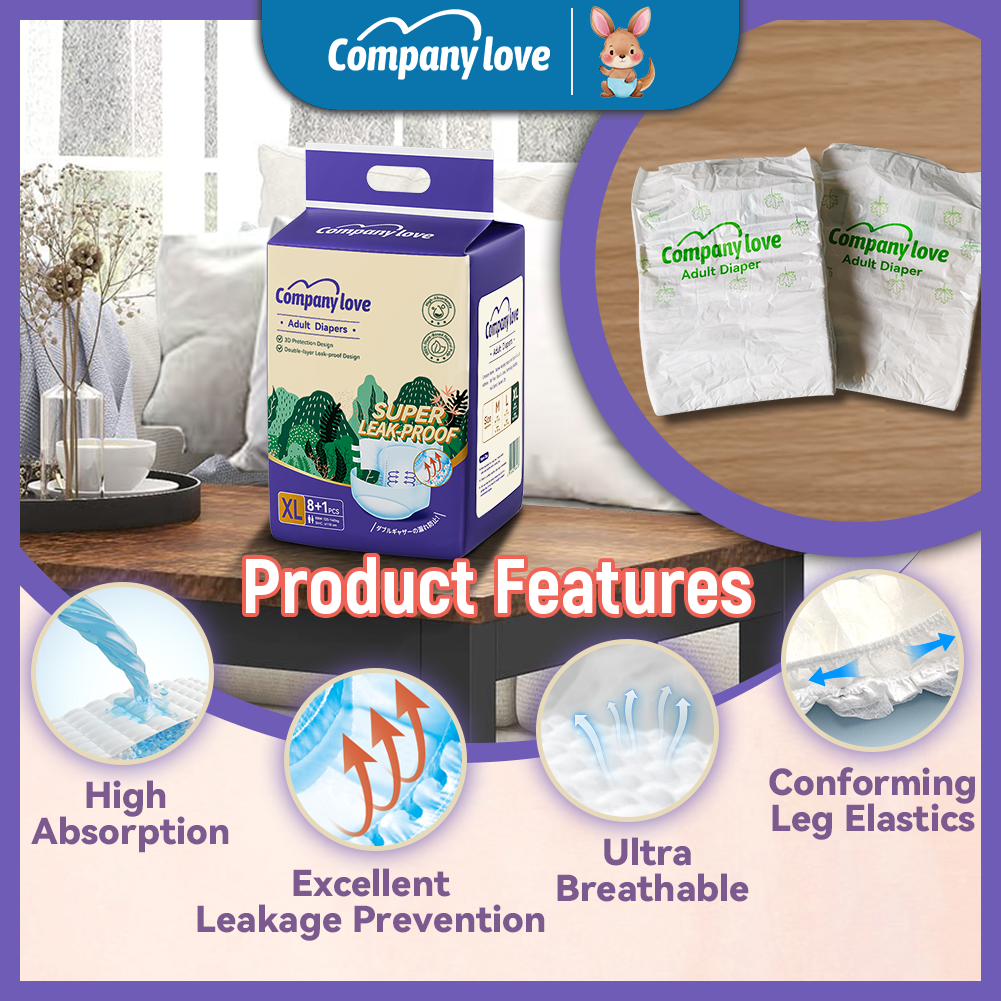[ Free 1 Pcs ] Company Love Ultra-high Quality Adult Tape Diapers M /L ...
