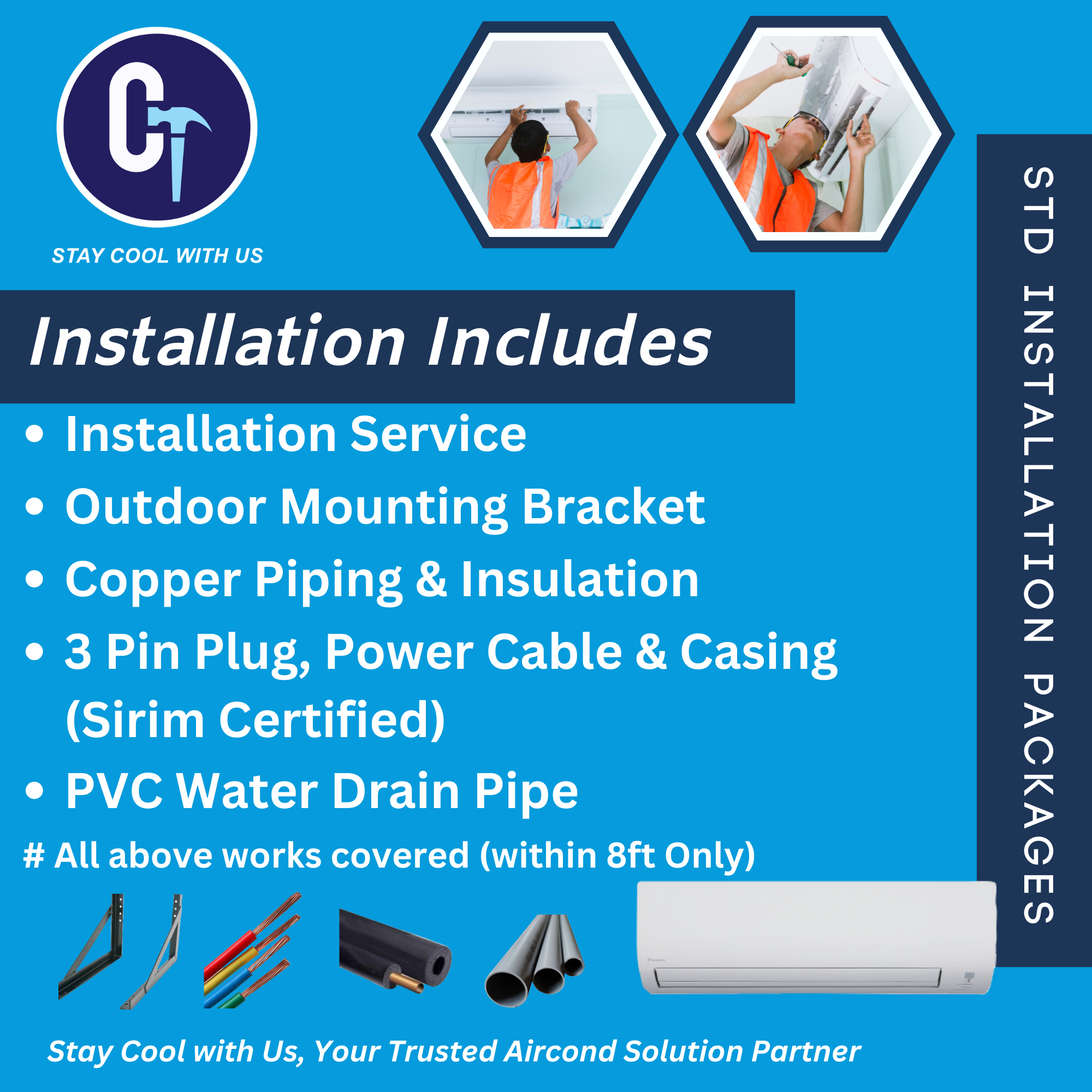 MIDEA - Premium R32 Inverter (5 stars) New All Easy Pro Series Wall Mounted Air Conditioner (1 ...