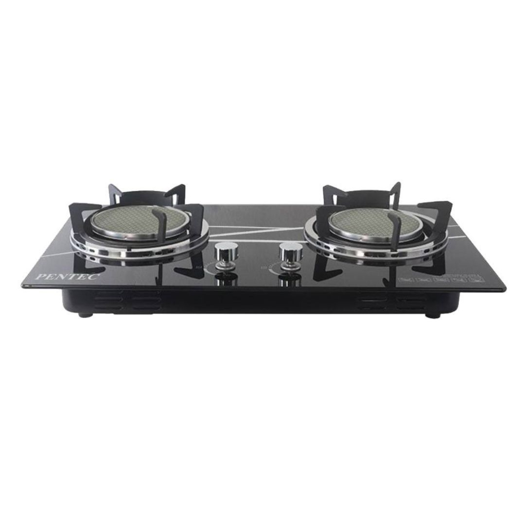 Pentec / Phison Dapur Gas Burner Stove Tempered Glass Built-In Gas ...