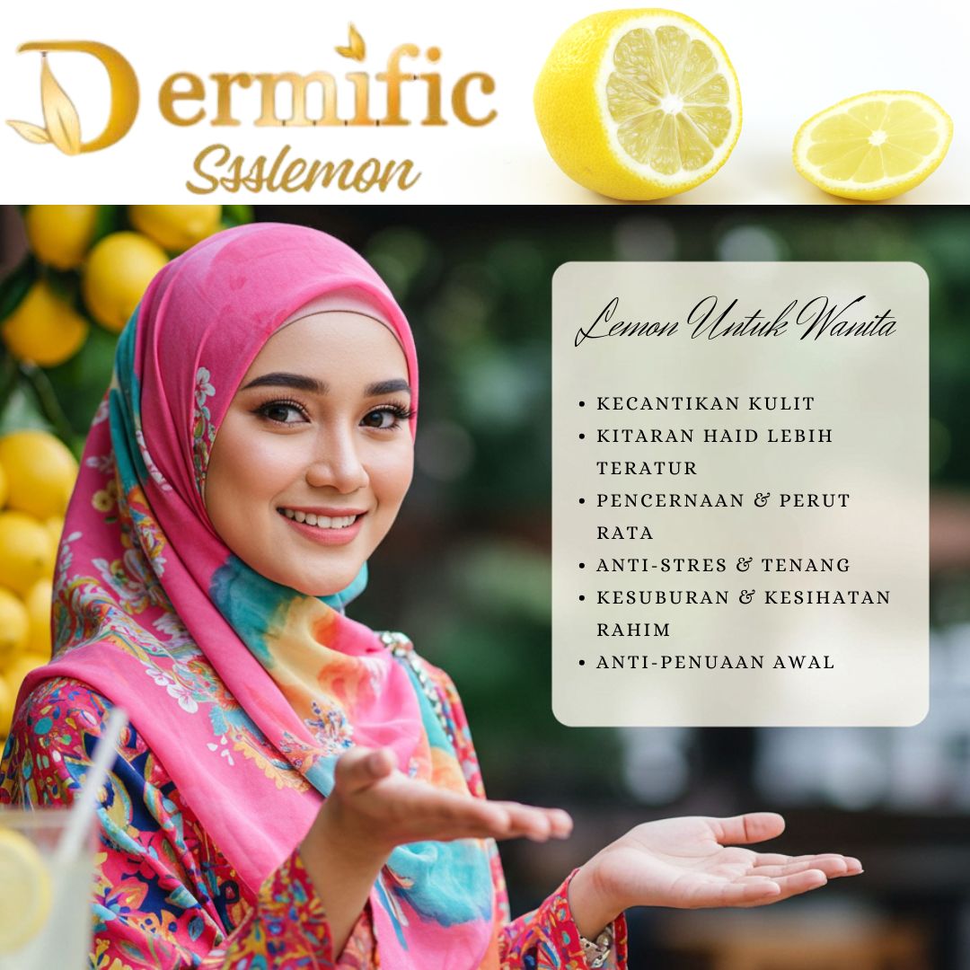 Dermific Ssslemon Organic Pure Lemon 200ml / Pati Sari Lemon Asli 200ml ...