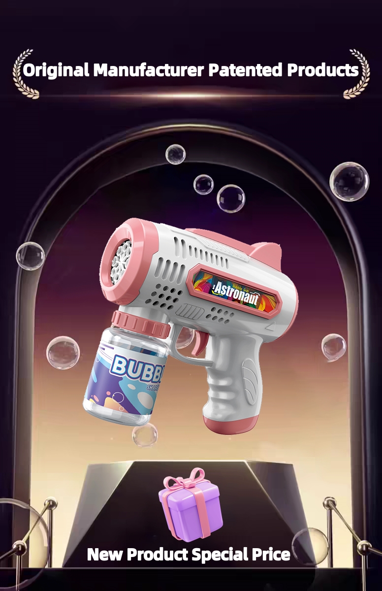 【Free Liquid】Fully Automatic Bubble Gun Holiday Party Wedding Bubble Machine Bubble Blasters ...