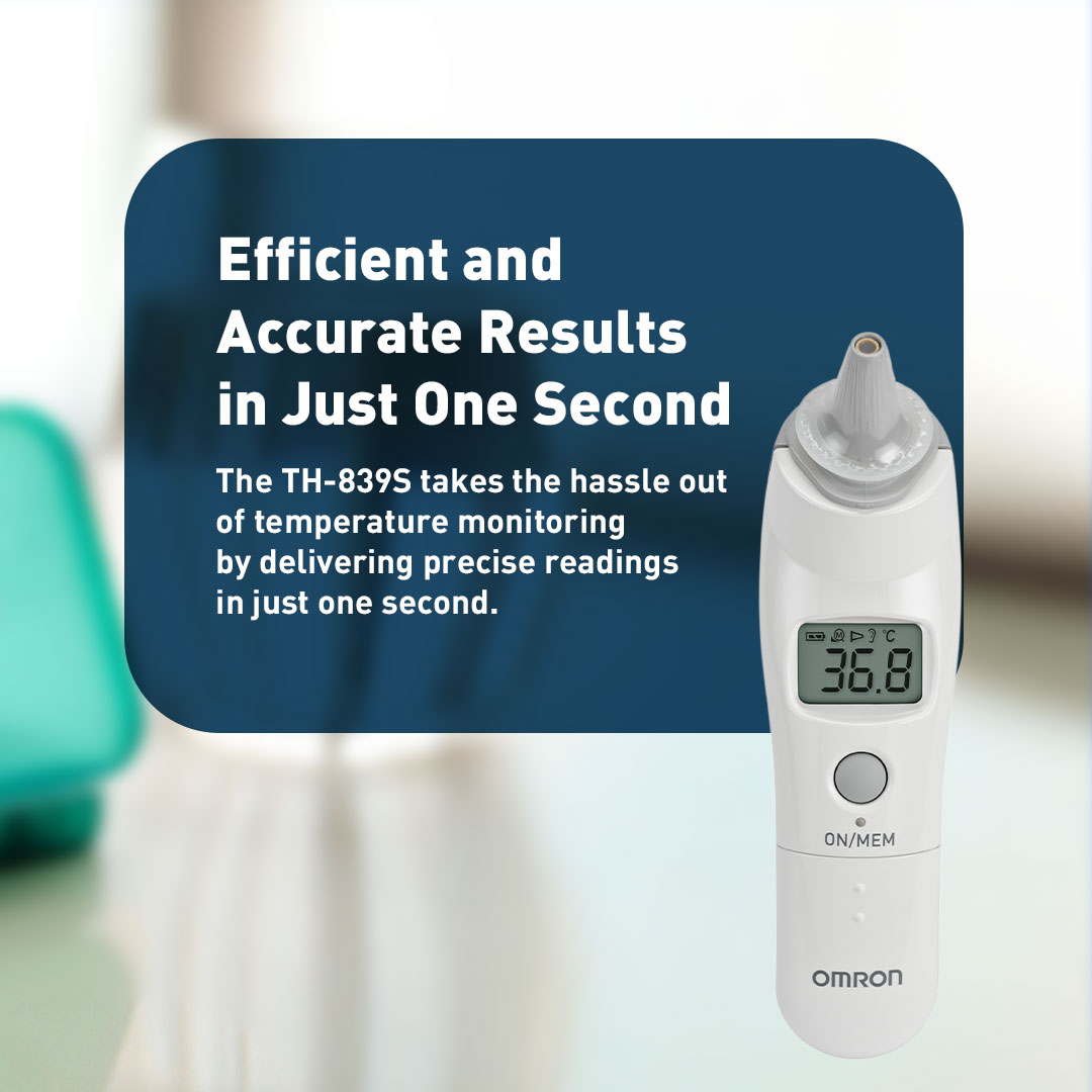 OMRON Ear Thermometer | Termometer Telinga TH-839S | 电子耳式体温计 [Waranti ...