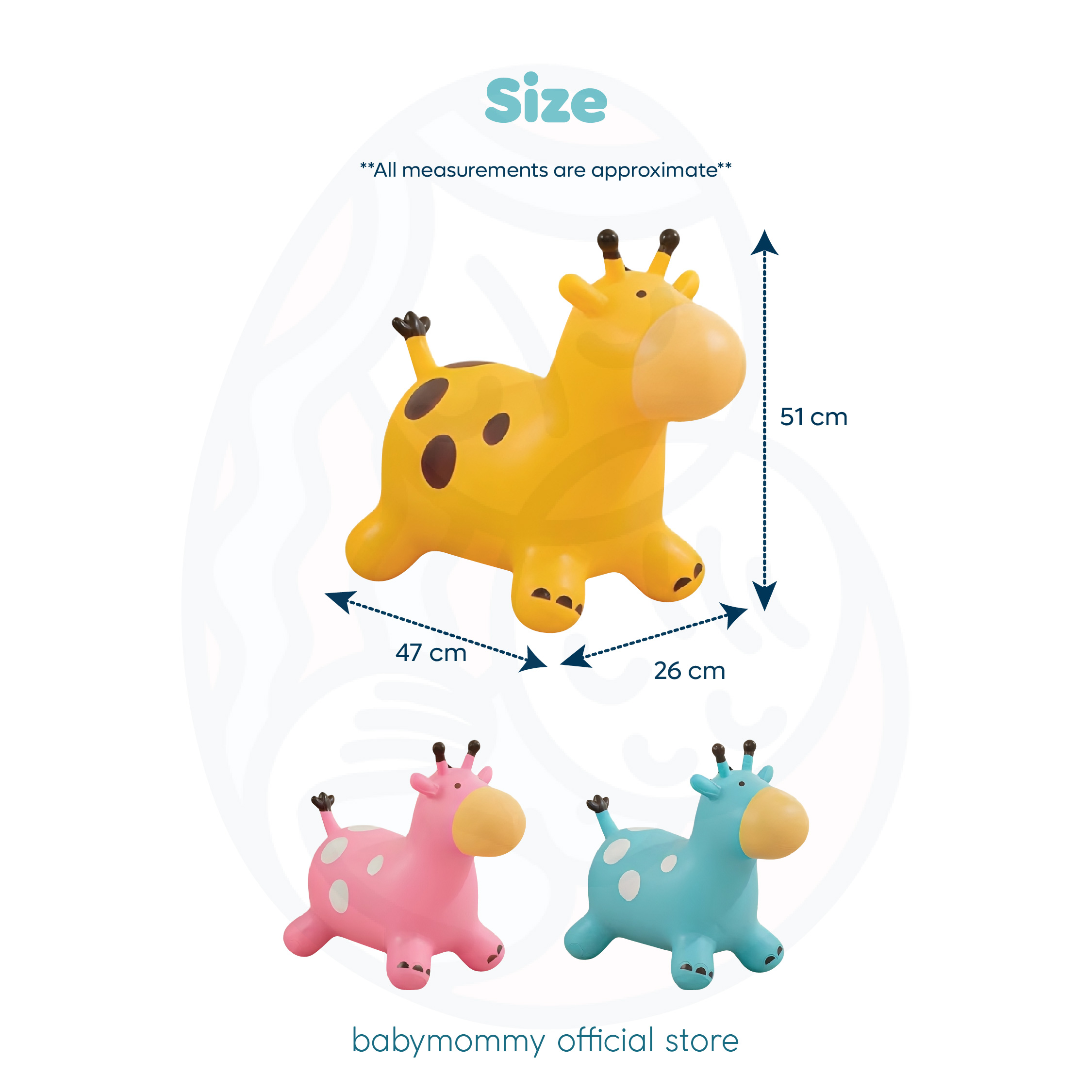 Babymommy 🇲🇾 Kids Jumping Horse 【Free Hand Pump】 PVC Inflatable Toy ...
