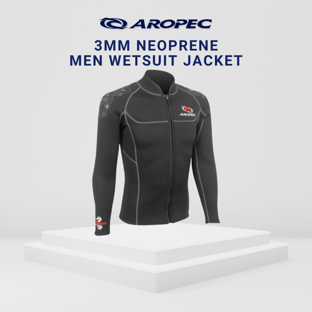 AROPEC 1.5mm/3mm Neoprene Wetsuit Jacket Men for Scuba Diving ...