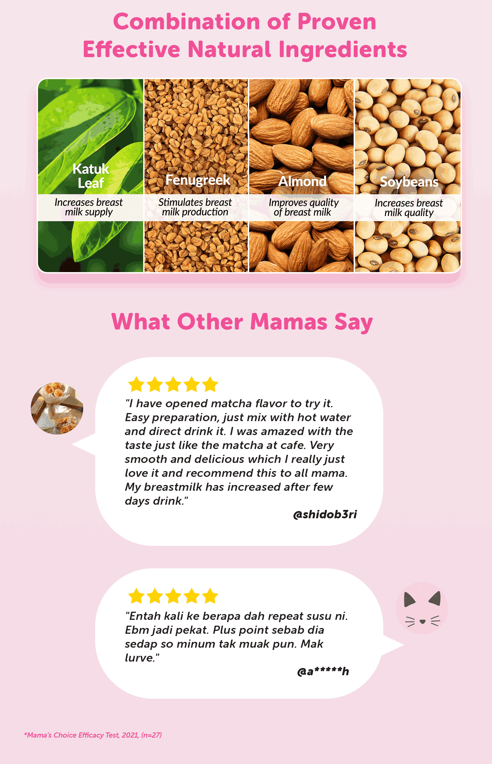 [Bundle of 3] Mama's Choice Almond Milk Booster (Natural and Halal ...